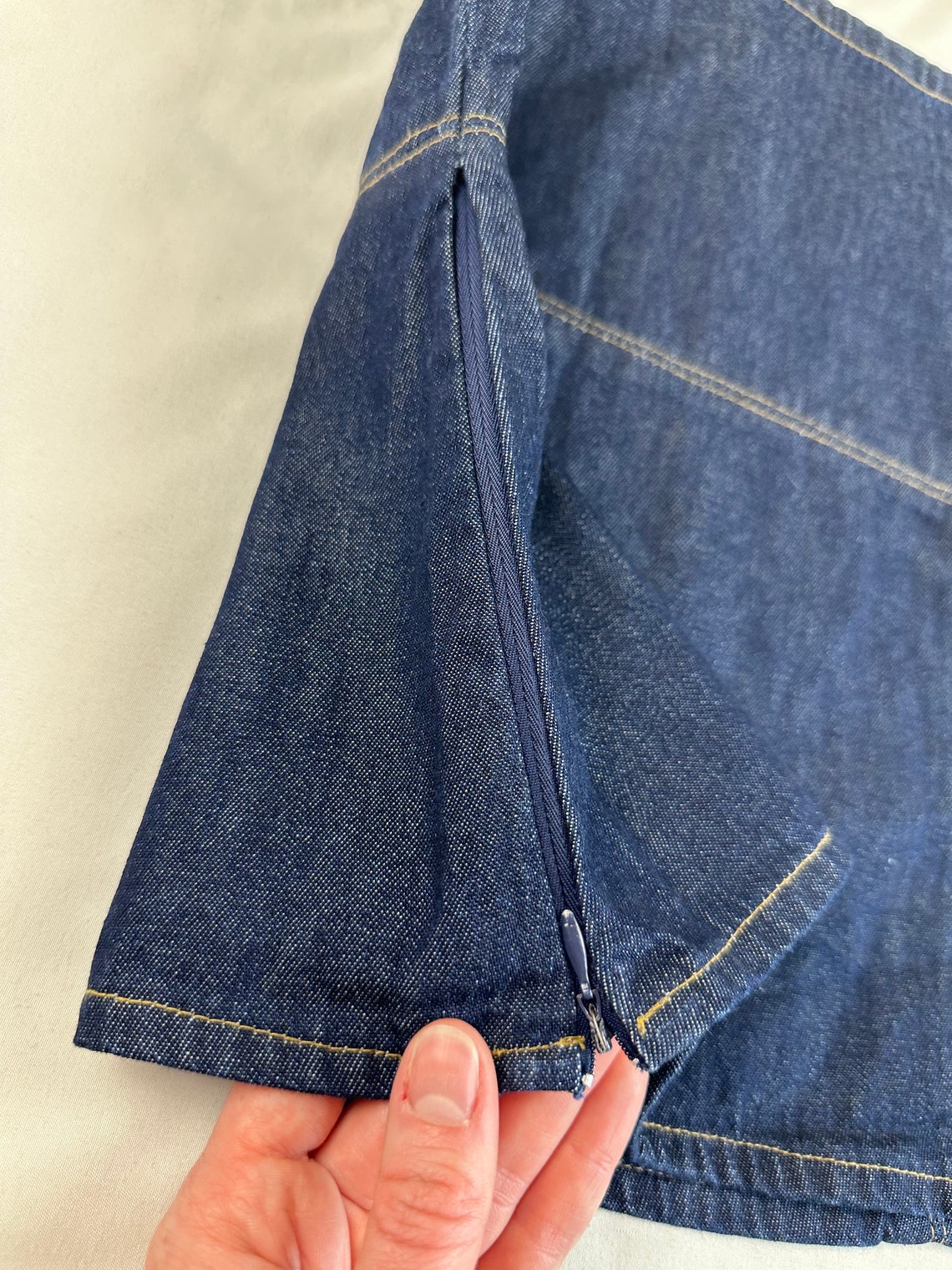Vintage 2000s Denim Tank Top XS - Etsy