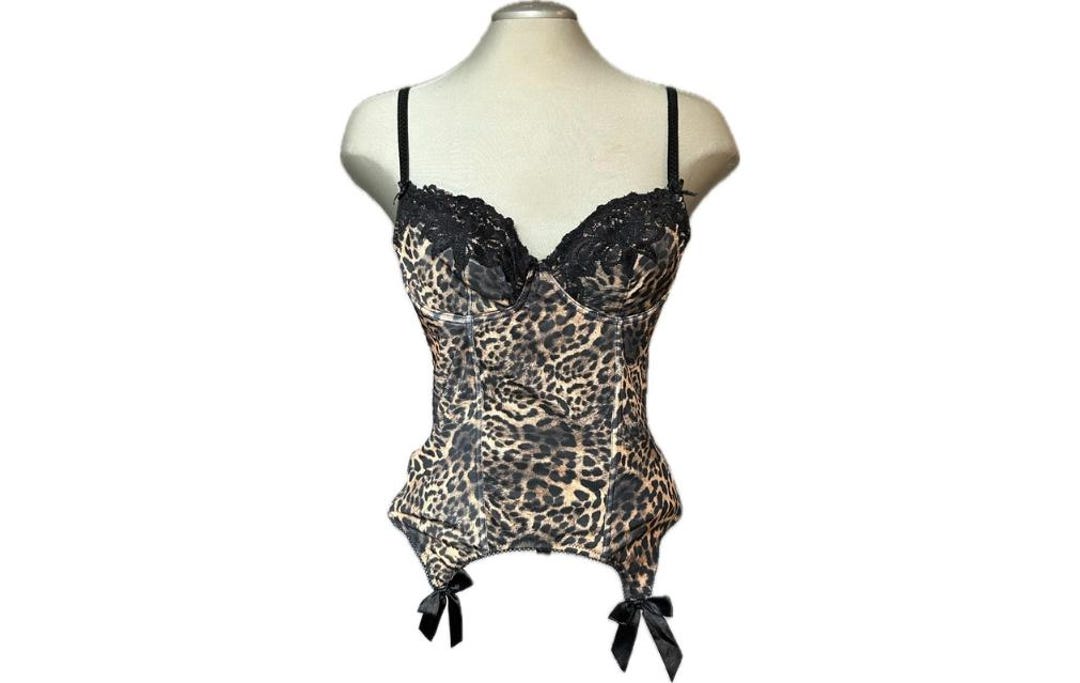 Vintage Y2K Cheetah Print Corset - Large - Etsy