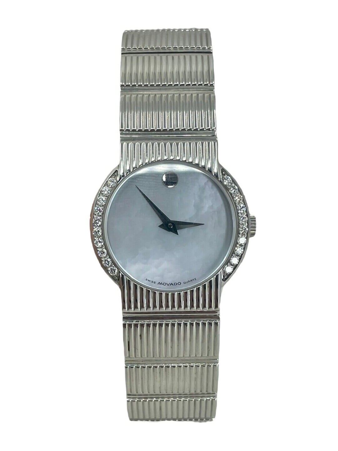 Movado Concerto Wristwatch Diamond Bezel Mother of Pearl Dial - Etsy