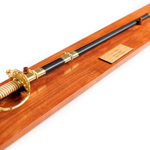 Navy Officer Sword Display, USNA Graduation Gift for Navy Officer ...