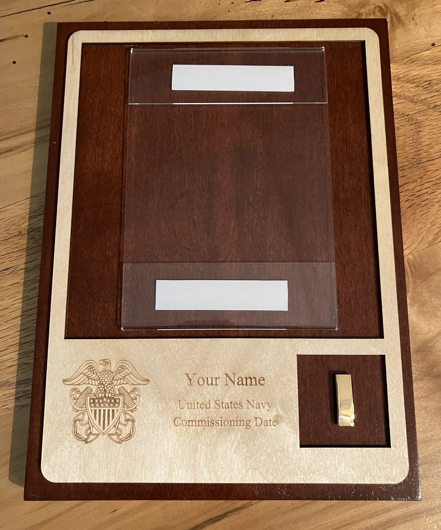 Navy Officer Commissioning Plaque / Naval Academy Gift / OCS and ROTC ...