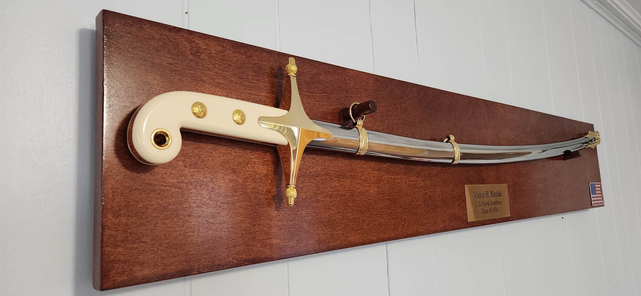 Marine Officer Sword Display / Naval Academy Graduation Gift / OCS ...