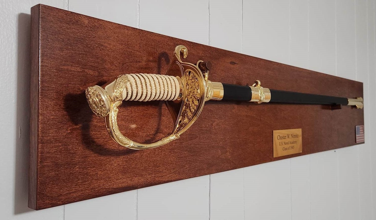 Navy Officer Sword Display / Naval Academy Graduation Gift / OCS ...