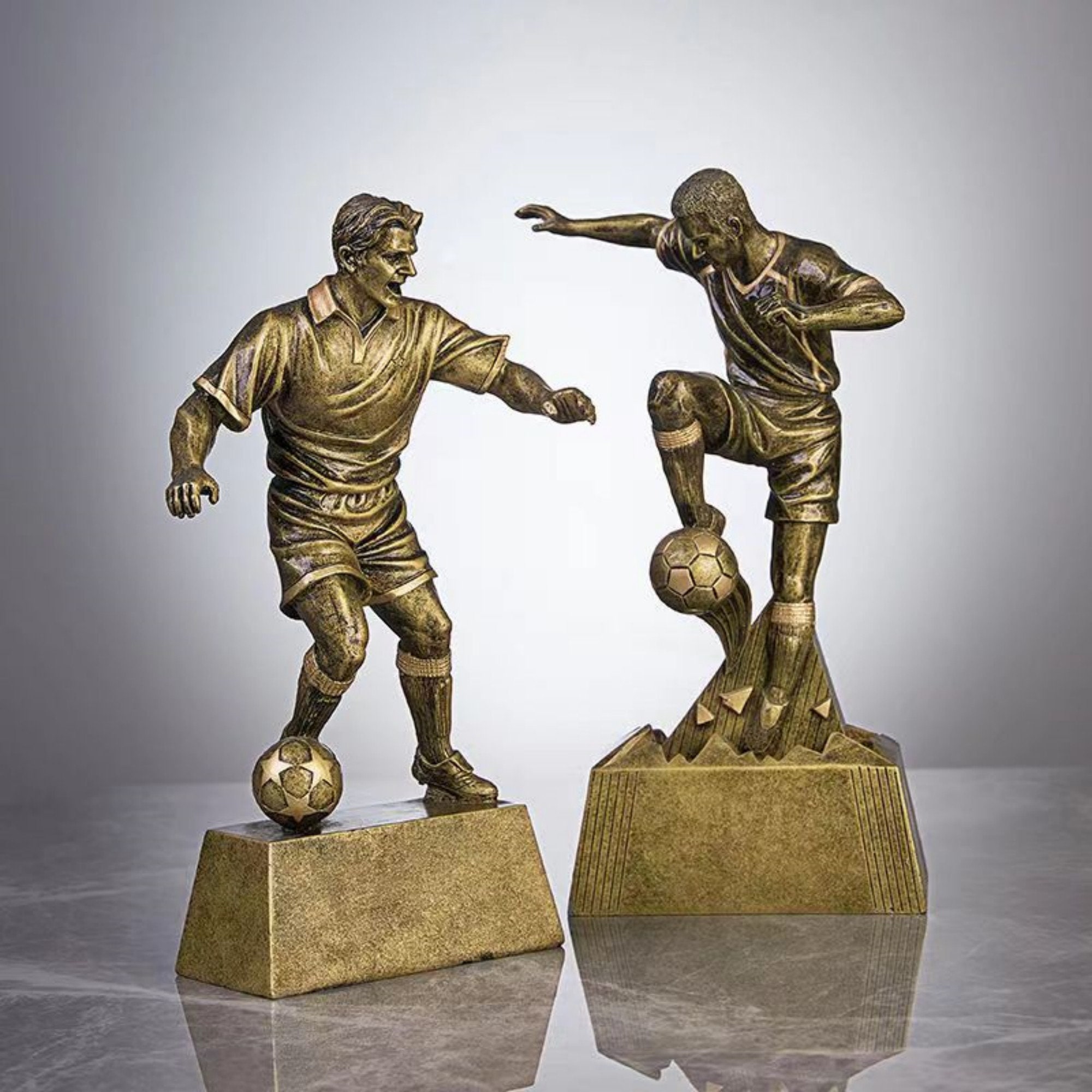 Football Player Figurine Soccer Team Sculpture World Cup Match - Etsy
