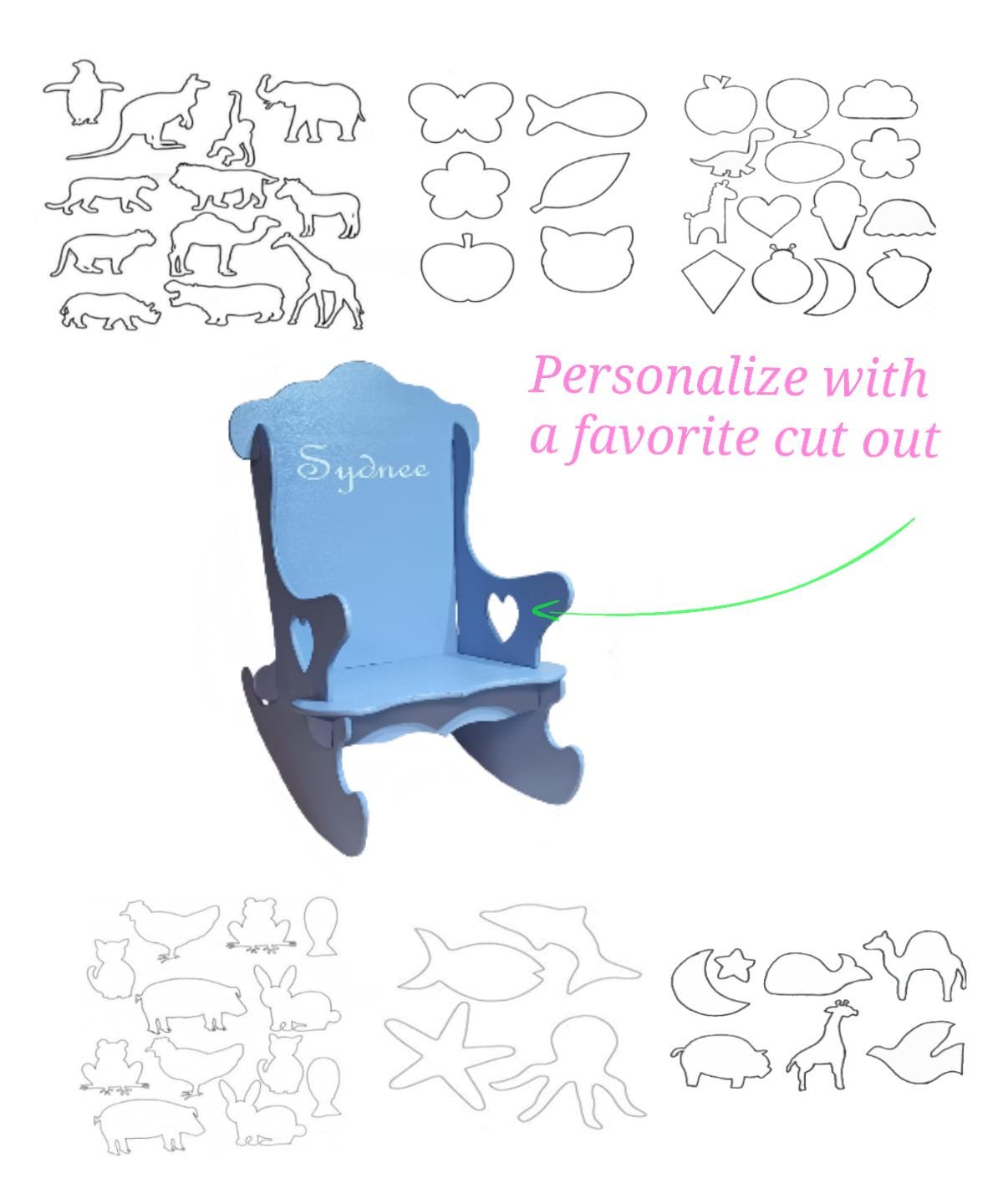 Personalized Kids Puzzle Rocking Chair - Etsy