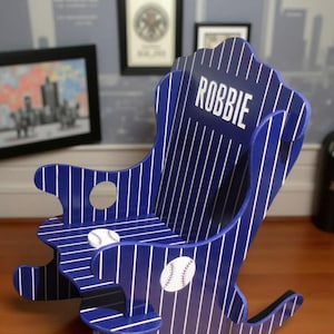 Baseball Themed Puzzle Rocking Chair - Etsy
