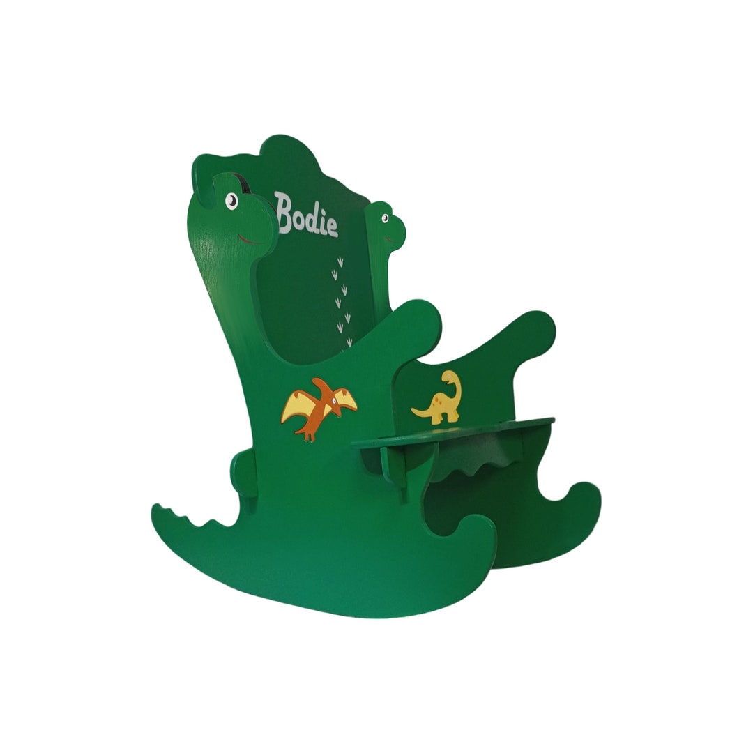 Personalized Kids Dinosaur Puzzle Rocking Chair - Etsy