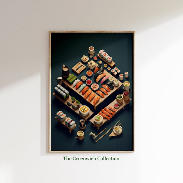 Sushi Poster - Etsy