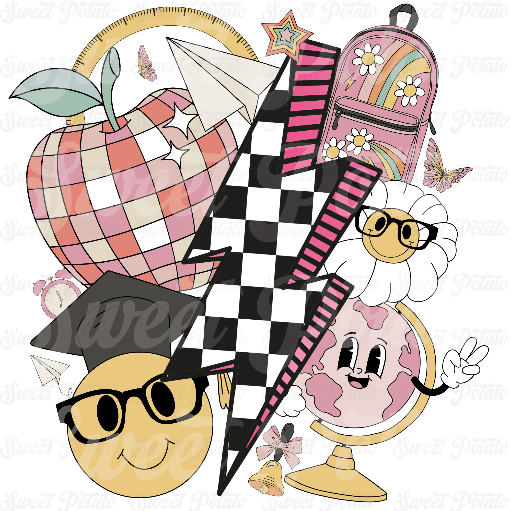 Retro Teacher Png Design, Teacher Png , Teacher Life Png , Teacher ...