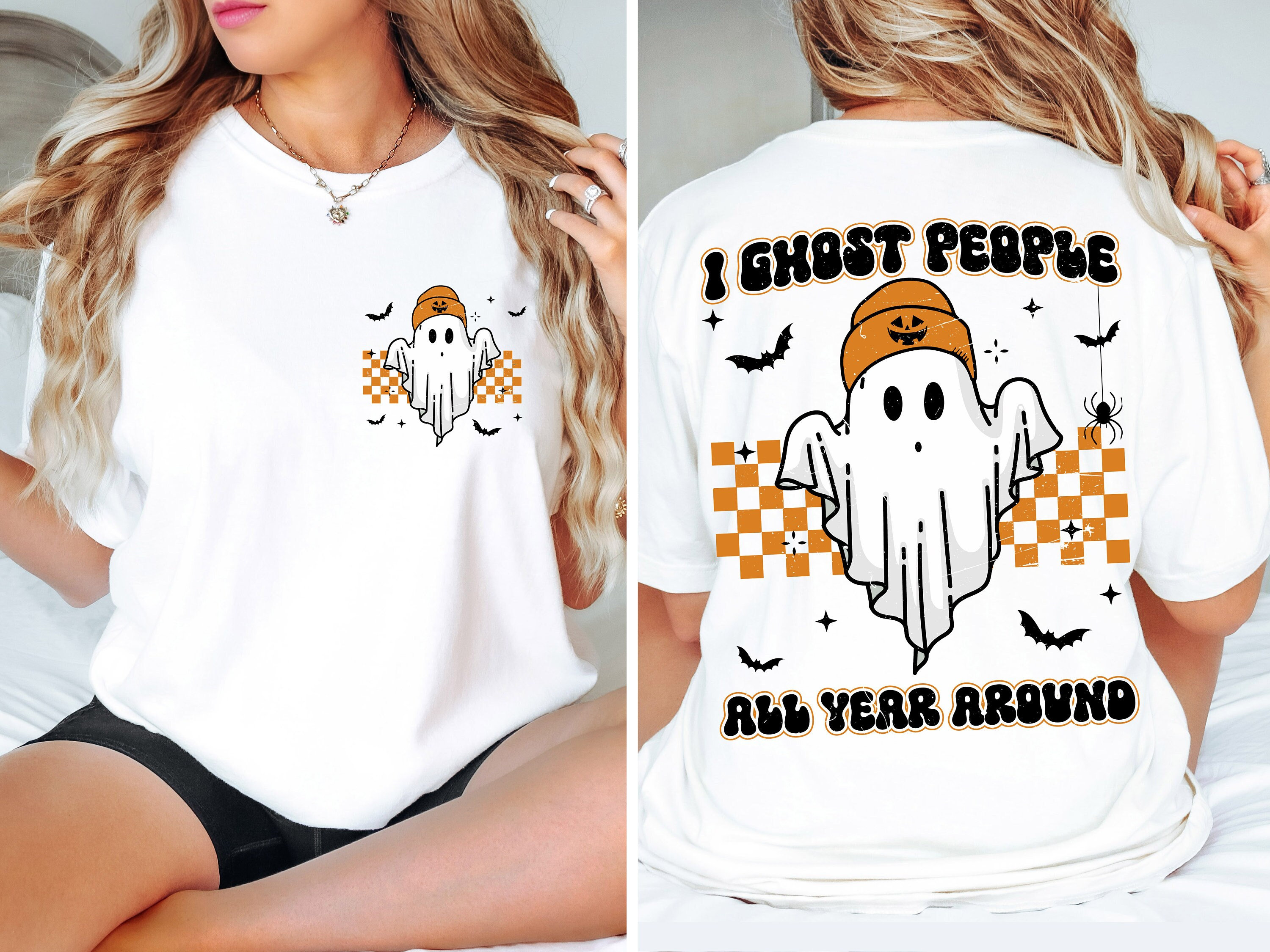 Ghost People Year Round Cool Ghost Halloween Retro - Etsy
