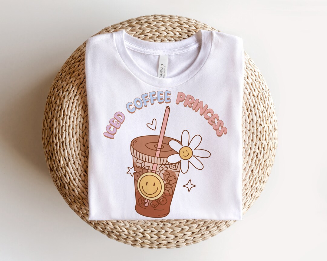 Iced Coffee Princess PNG, Cute Creative Iced Coffee Design, Coffee ...