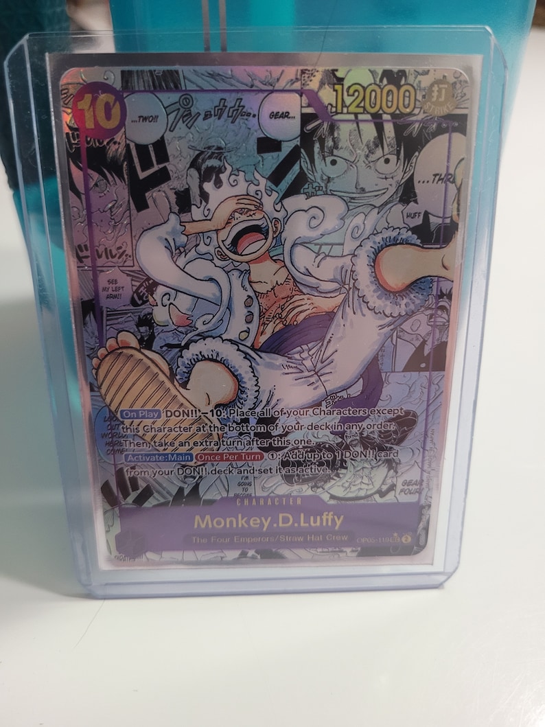 One Piece Monkey D Luffy Card - Etsy