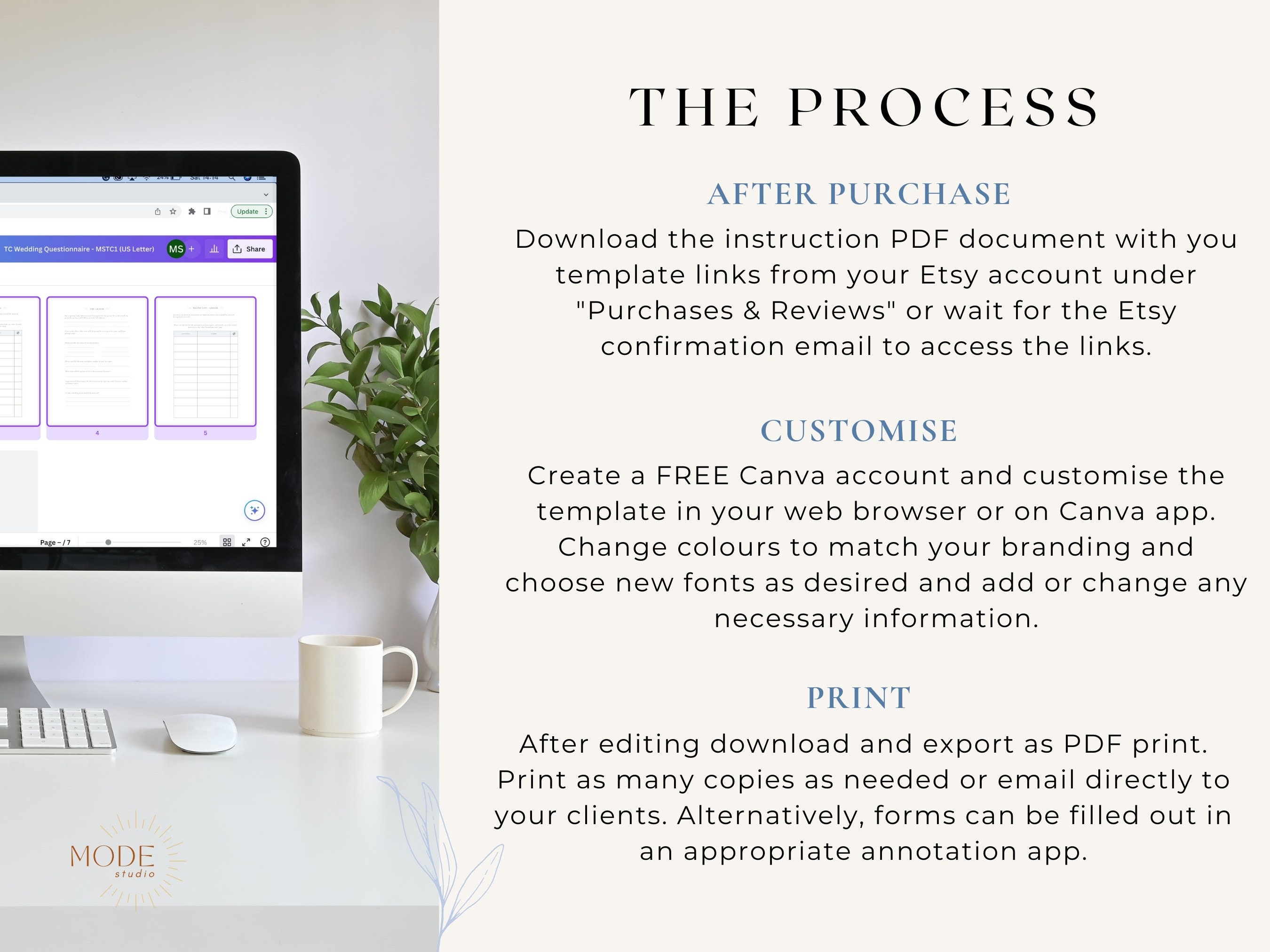 Printable Wedding Client Intake Form Template Photography - Etsy