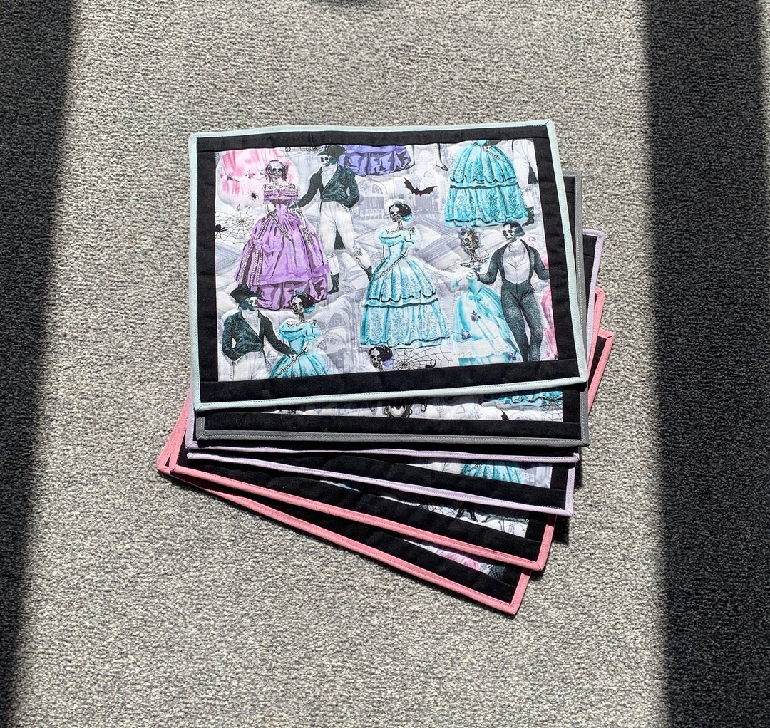 Reversible Halloween Day of the Dead Table Christmas Placemats - Etsy