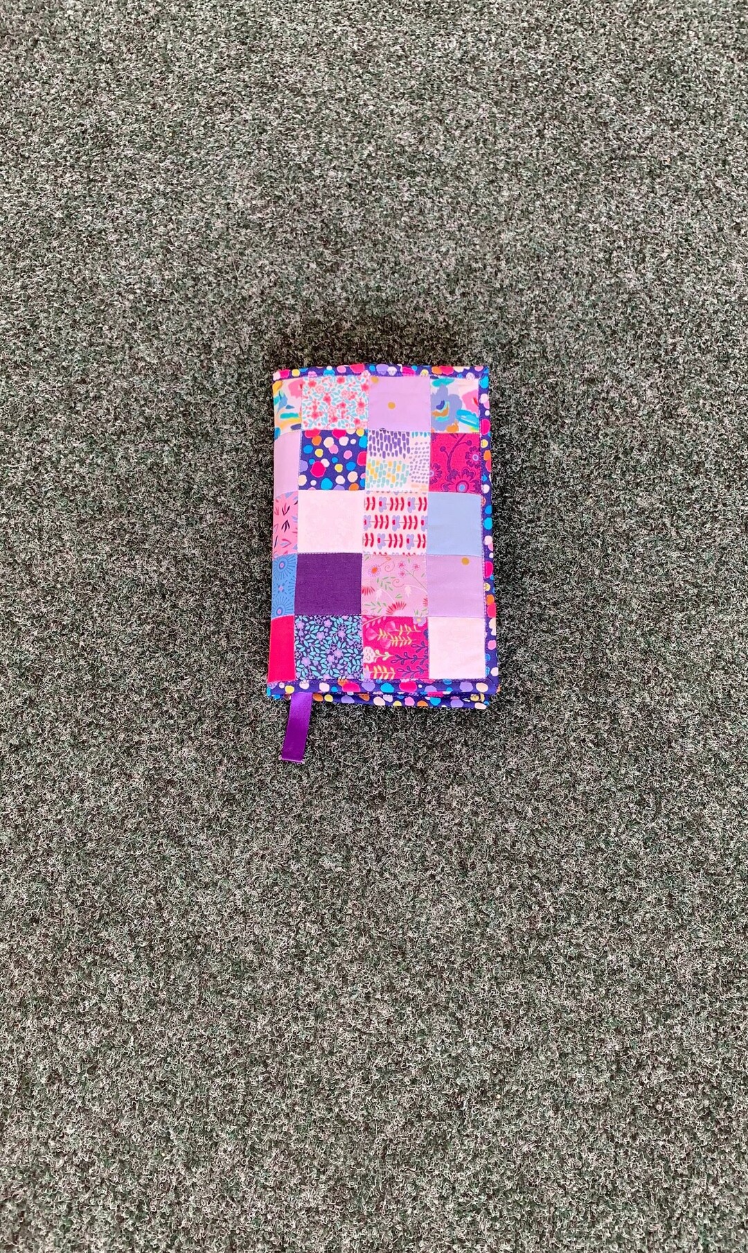 Quilted Patchwork Book Cover A5 - Etsy UK