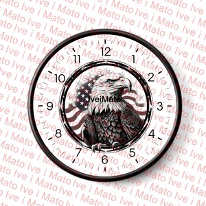 Eagle Clock Laser Engraving PNG | Digital Design | Xtool | Glowforge ...