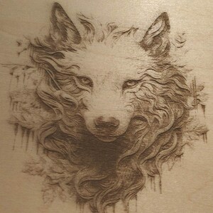 Wolf Laser Engraving PNG | Digital Design | Xtool | Glowforge ...