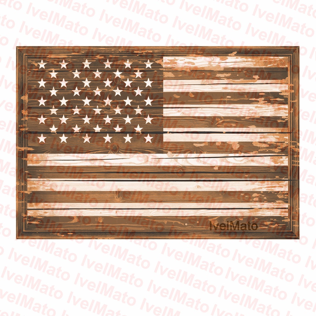 American Flag Laser Burn PNG Digital Vector Design Xtool Glowforge ...