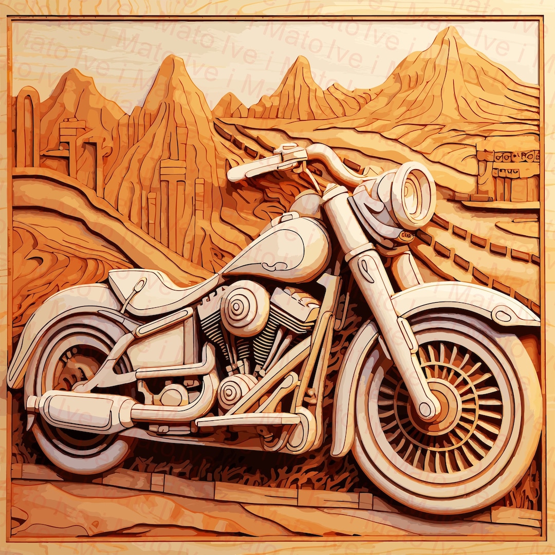 Harley Davidson | Laser Engraving PNG | Digital Design | Xtool ...