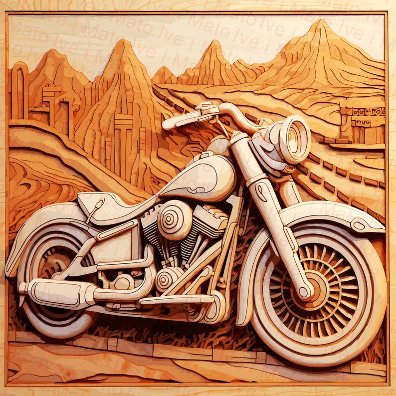 Harley Davidson | Laser Engraving PNG | Digital Design | Xtool ...