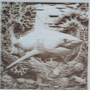 Sea Shark | Laser Engraving PNG | Digital Design | Xtool | Glowforge ...