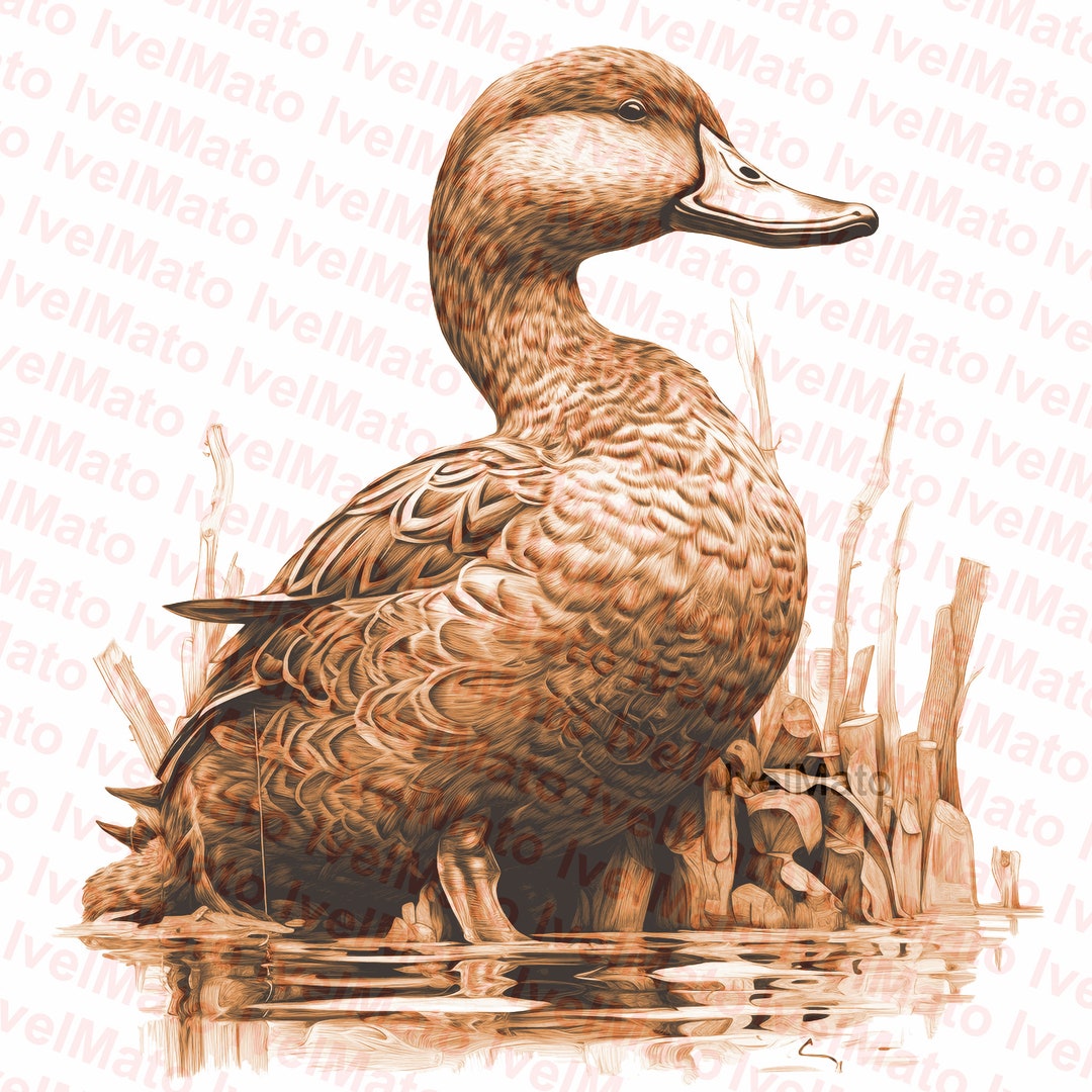 Laser Burn PNG | Duck Engraving PNG | Digital Design | Laser Engraving ...