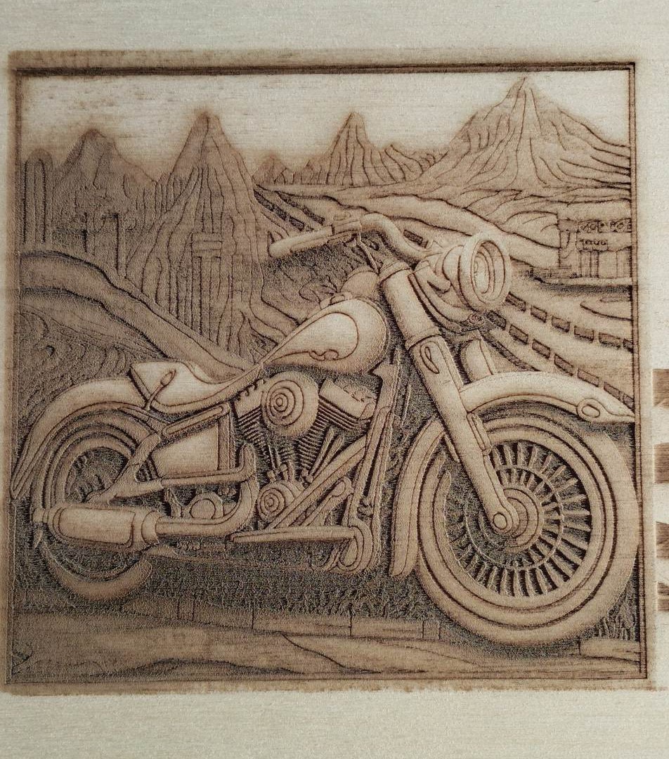 Harley Davidson Laser Engraving PNG Digital Design Xtool Glowforge ...