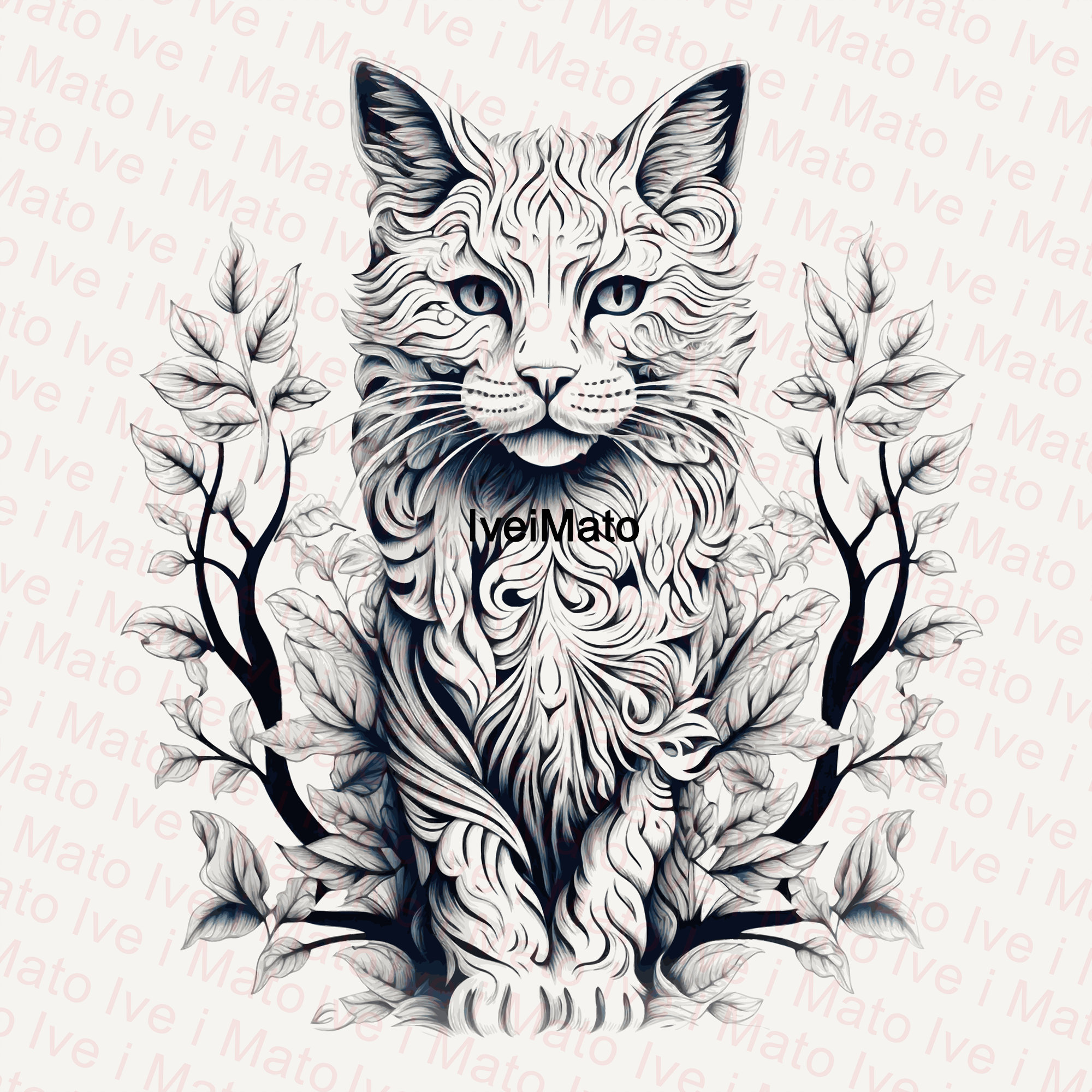 Maine Coon Cat | Laser Engraving PNG | Digital Design | Engrave | Xtool ...