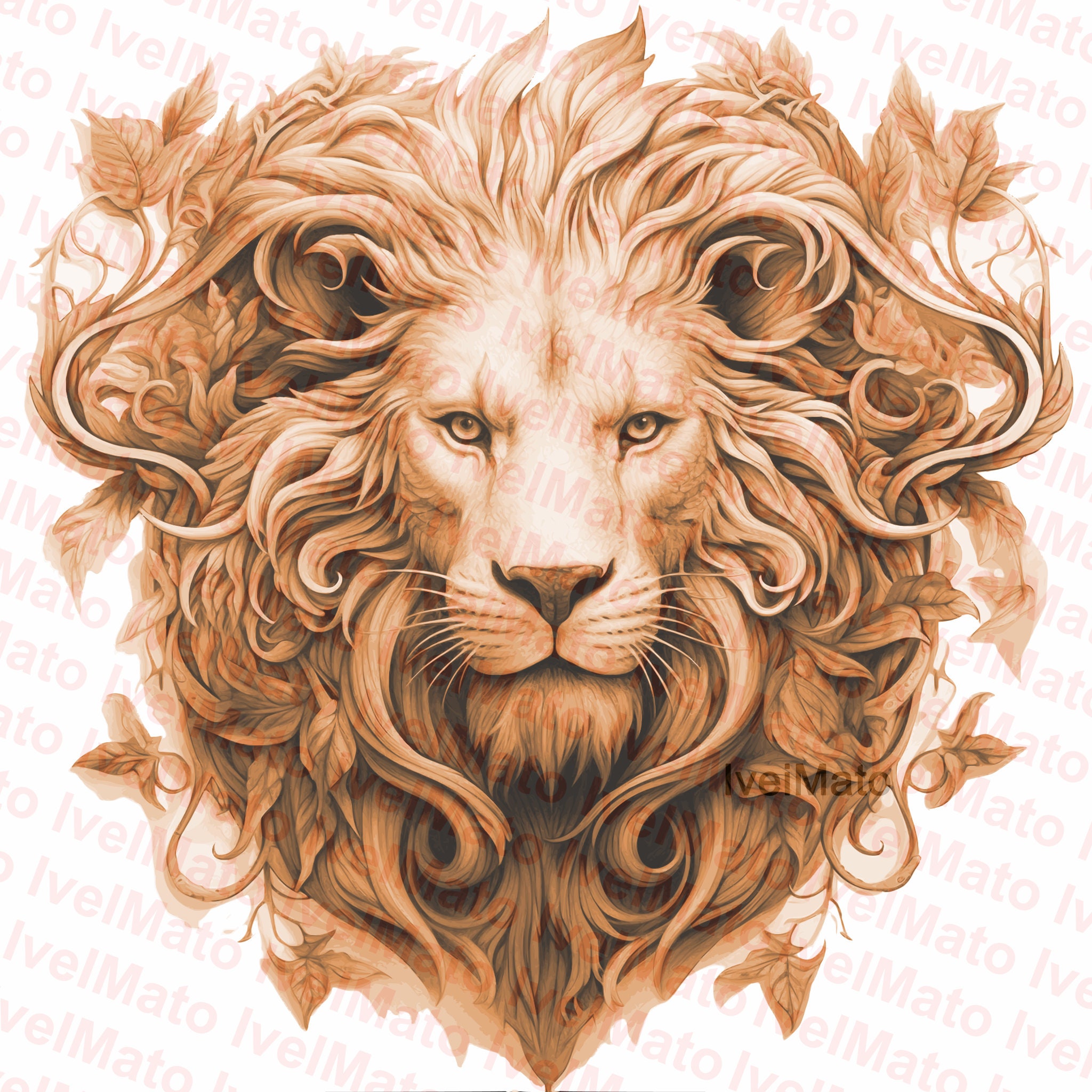 Lion Laser Burn PNG Digital Design Laser Engraving PNG Engrave Xtool ...