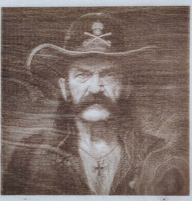 Lemmy Kilmister Laser Burn PNG Digital Vector Design Xtool Glowforge ...