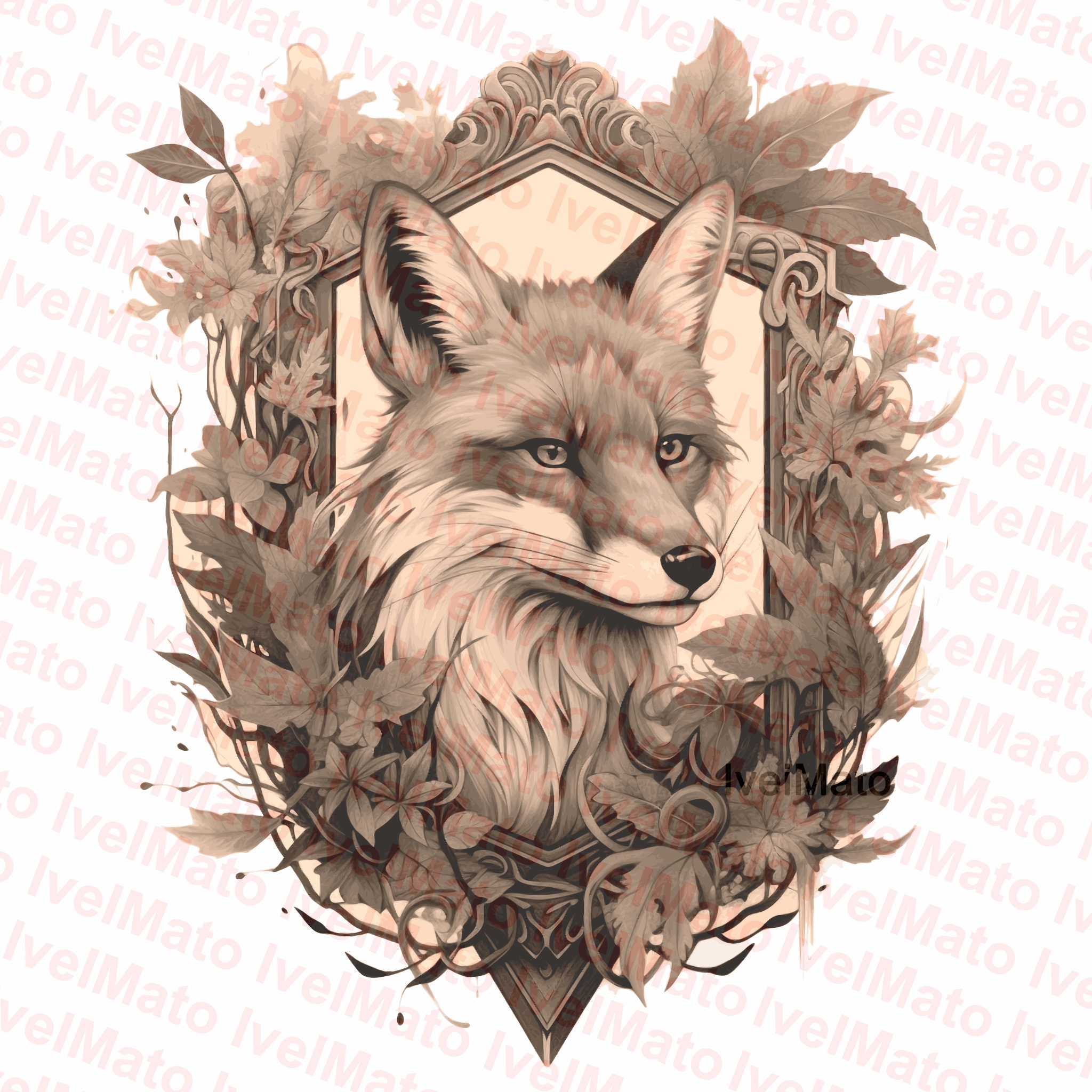 Laser Engraving Fox PNG Digital Design Laser Engraving PNG Engrave ...