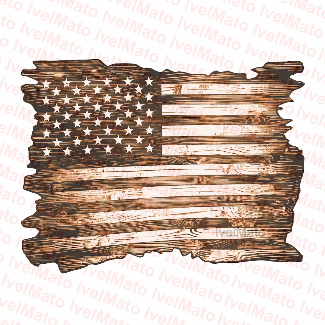 Flag of USA Laser Burn PNG | Digital Vector Design | Xtool | Glowforge ...