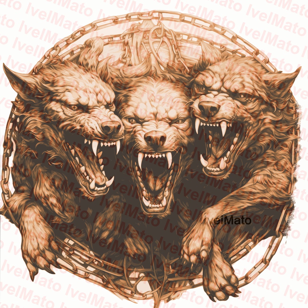 Cerberus Laser Burn PNG | Digital Vector Design | Xtool | Glowforge ...