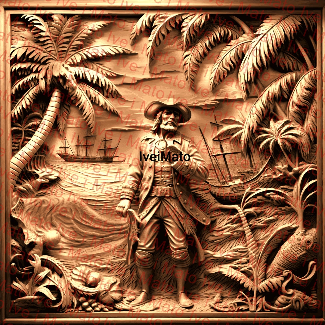 Lost Pirate Laser Burn PNG | Digital Design | Laser Engraving PNG ...