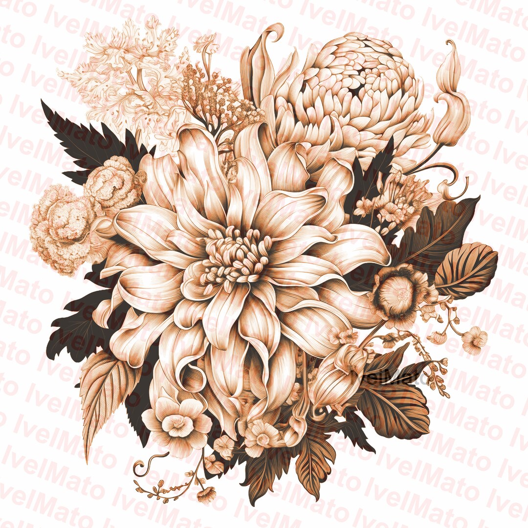 Flowers Laser Burn PNG | Digital Design | Laser Engraving PNG | Engrave ...