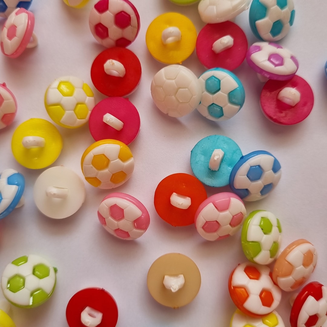 Plastic Mixed Football Ball Buttons,football Ball Buttons,sewing ...