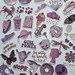 50 Purple Themed Stickers for Scrapbooking,diary,planner,craft,self ...