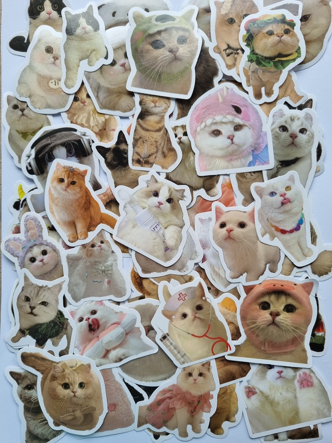 60 Cute Cats Stickers for Scrapbooking,diary,planner,craft,self ...