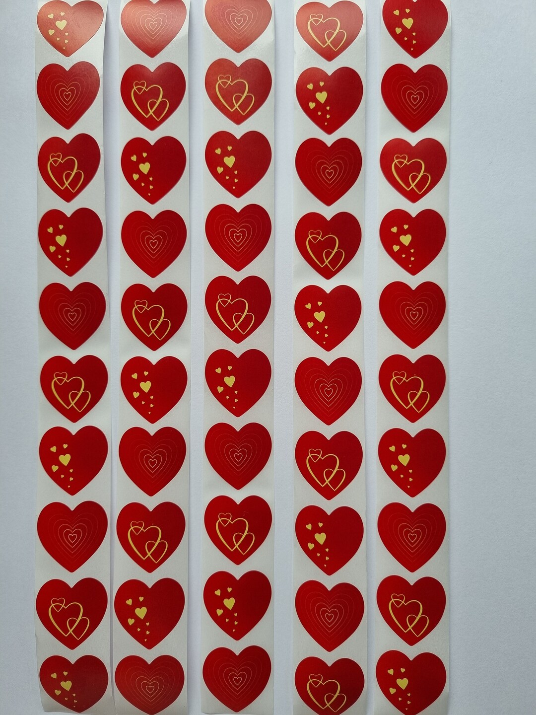 Heart Stickers Valentine's Day Stickers Love Labels for Wedding Holiday ...