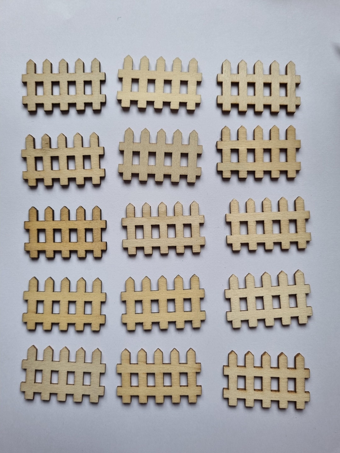 10 Blank Wood Fence Shapes,diy Woodcraft Supplies,wood Fence Shapes ...