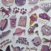 50 Purple Themed Stickers for Scrapbooking,diary,planner,craft,self ...