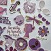 50 Purple Themed Stickers for Scrapbooking,diary,planner,craft,self ...