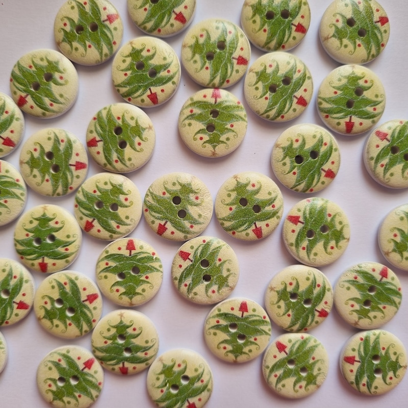 Christmas Buttons - Etsy