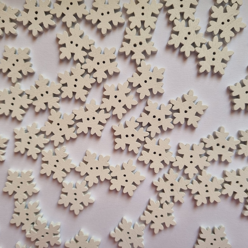 Snowflakes Buttons - Etsy