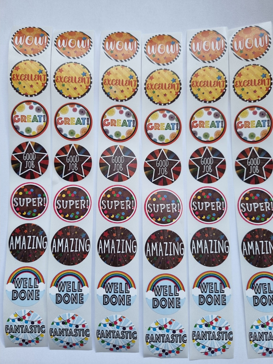 Reward Stickers 25mm Kids Children Teachers Parents Labels Praise Home ...