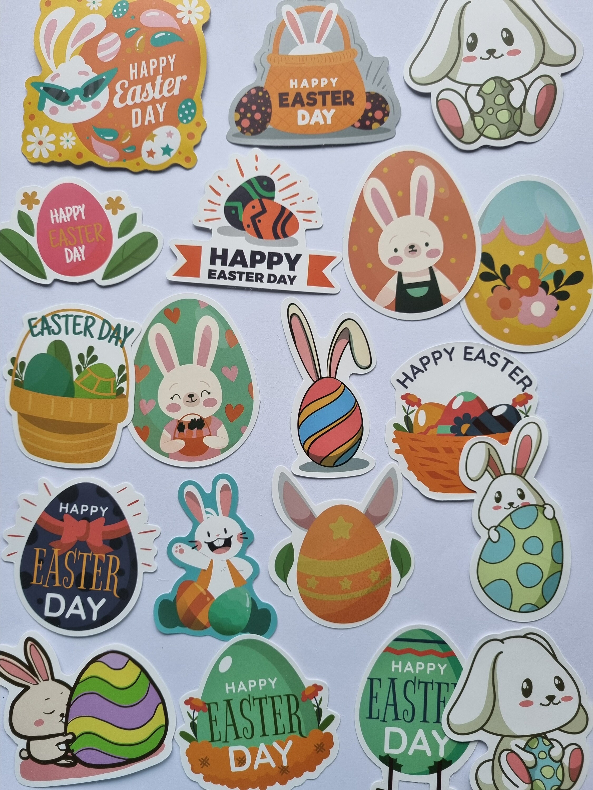 50 Easter Egg Stickers for Scrapbooking,diary,planner,craft,self ...