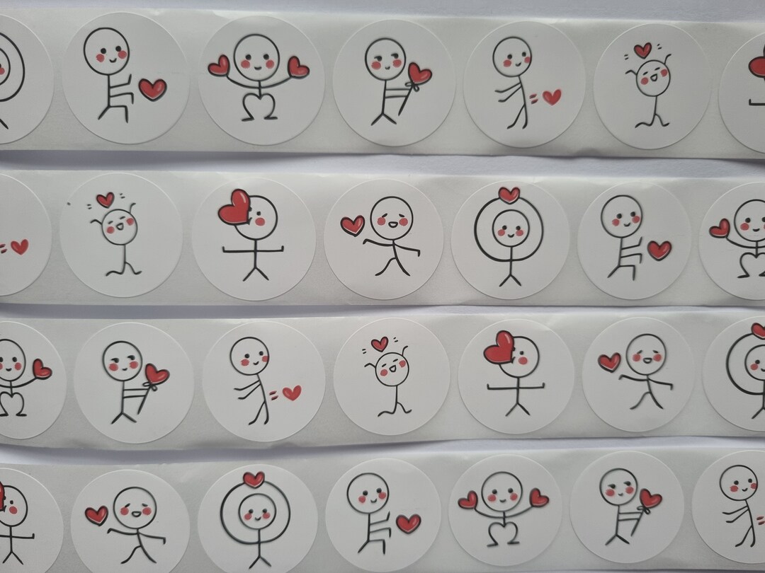 Cartoon Matchmaker Sticker Valentine's Day Stickers Love Labels for ...