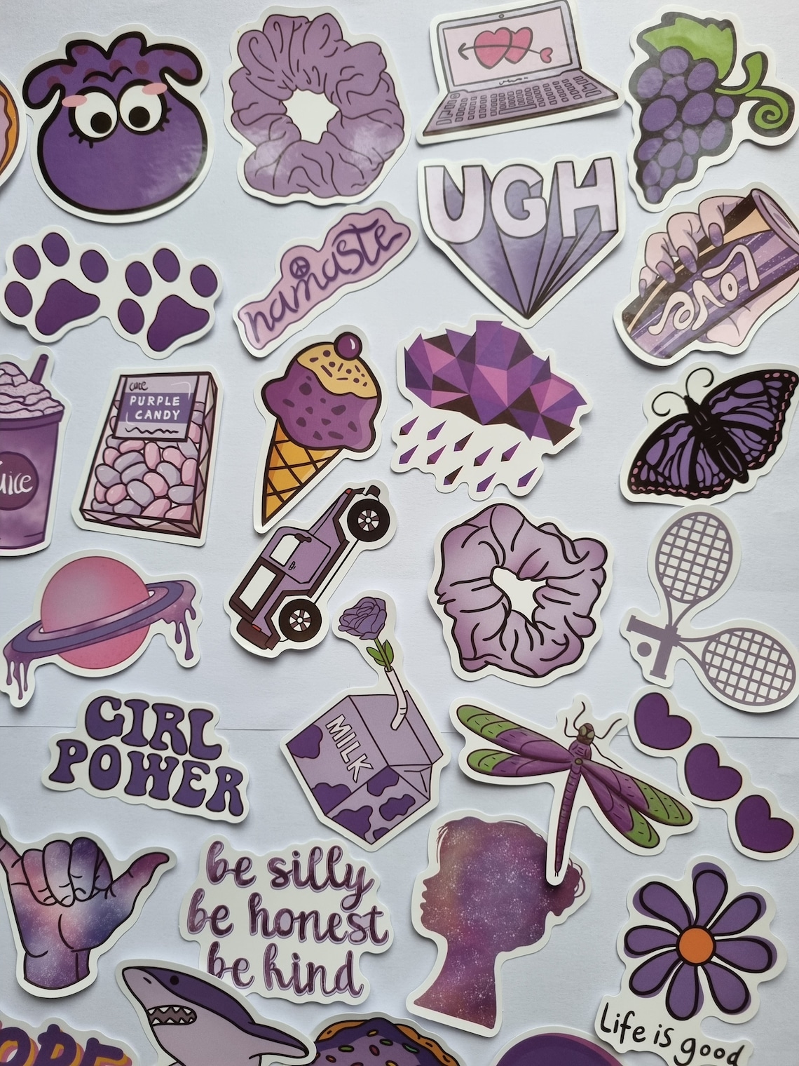 50 Purple Themed Stickers for Scrapbooking,diary,planner,craft,self ...