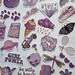 50 Purple Themed Stickers for Scrapbooking,diary,planner,craft,self ...