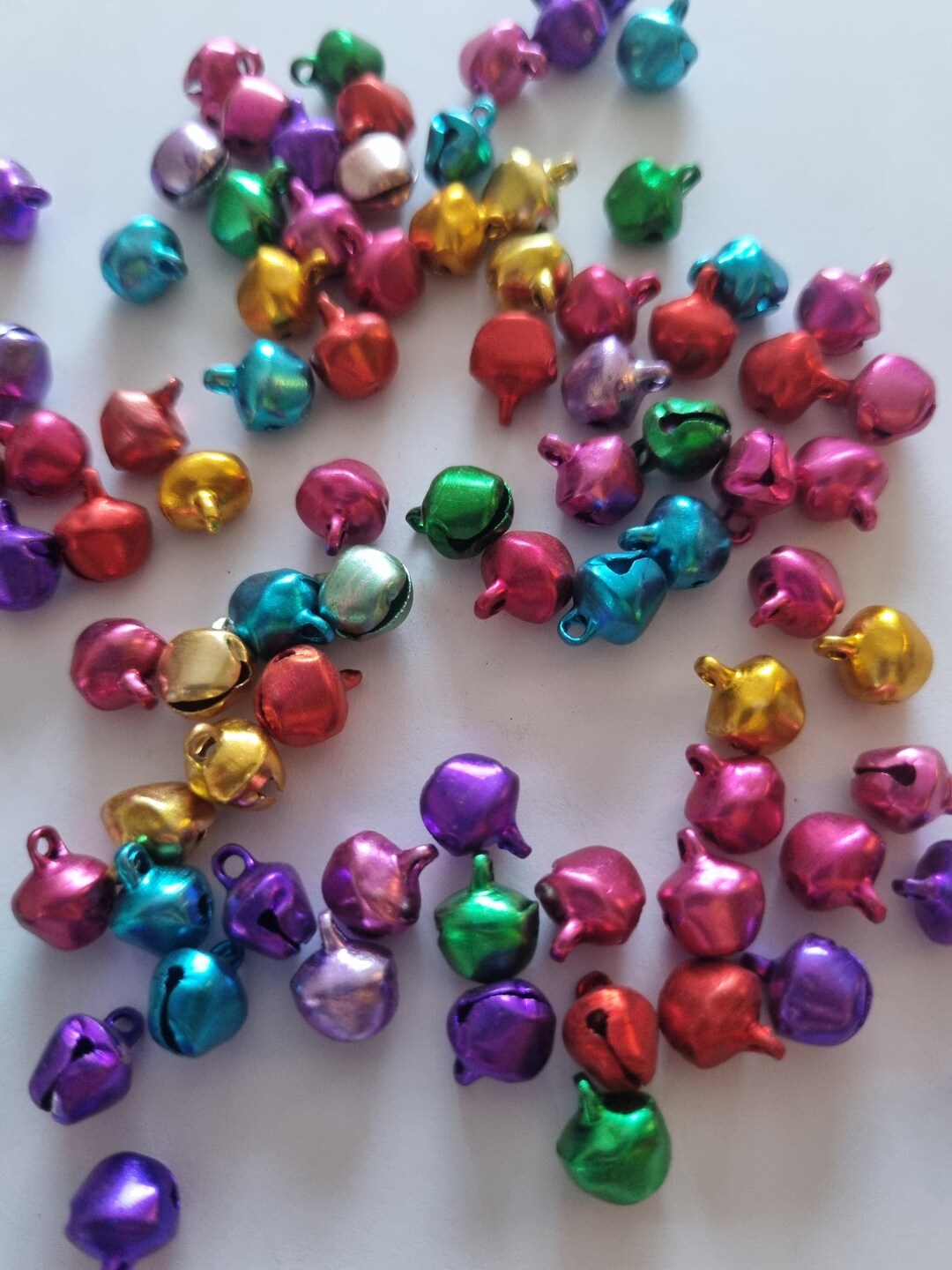 Tiny Christmas Bells,jingle Bells Charms,mini Coloured Bells for Diy ...